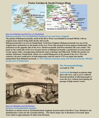 Foster Gordon & Sarah Frances Hogg | PDF
