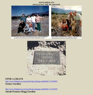 Foster Gordon & Sarah Frances Hogg | PDF