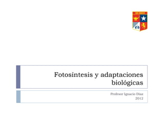 Fotosíntesis_adaptaciones_biológicas | PPTX