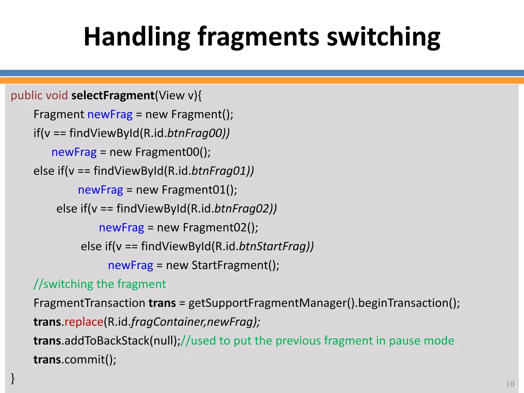 Fragmentation in android | PPT