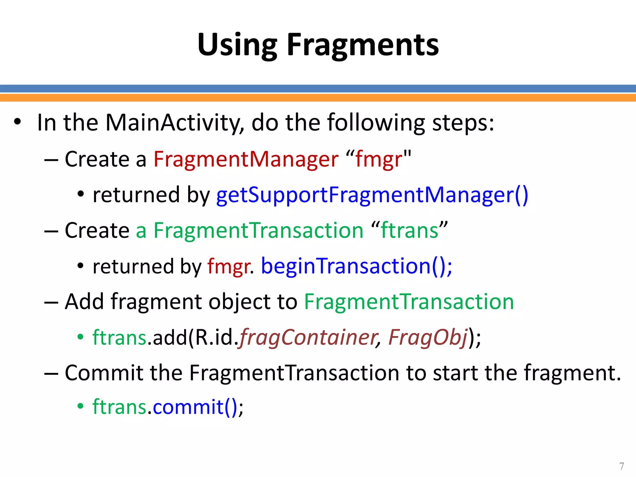 Fragmentation in android | PPT