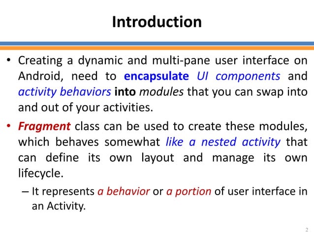 Fragmentation in android | PPT