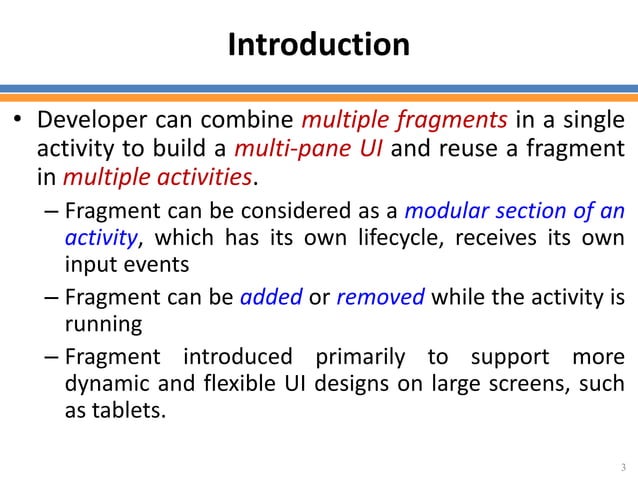 Fragmentation in android | PPT