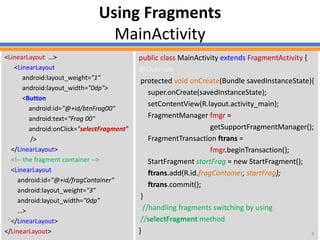 Fragmentation in android | PPT | Free Download