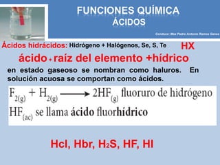 02 funcion quimica acidos | PPTX
