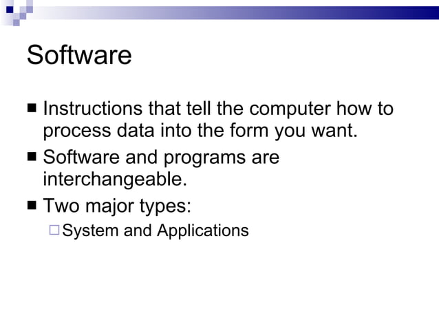Fundamentals Of Computer | PPT | Operating Systems | Computer Software and Applications