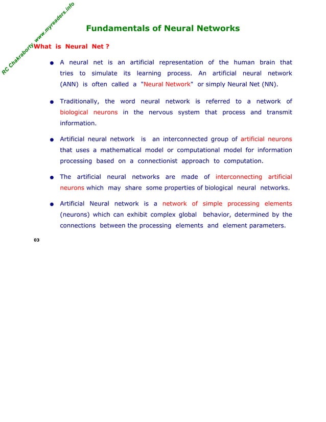 Fundamentals of Neural Network (Soft Computing) | PDF | Artificial Intelligence | Technology ...