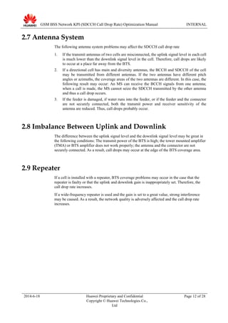 02 gsm bss network kpi (sdcch call drop rate) optimization manual | DOC