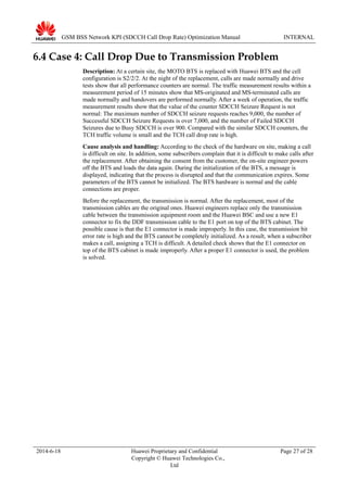 02 gsm bss network kpi (sdcch call drop rate) optimization manual | DOC