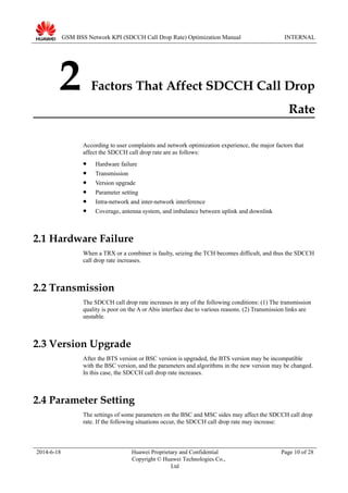 02 gsm bss network kpi (sdcch call drop rate) optimization manual | DOC