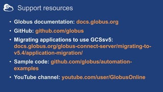 Getting Started with Globus for Developers | PDF