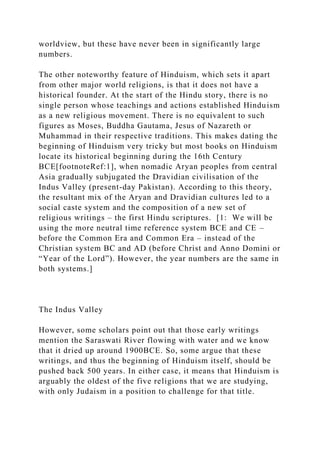 02 Hinduism AINTRODUCTION THE MAIN PERIODS OF HINDUISMB.docx