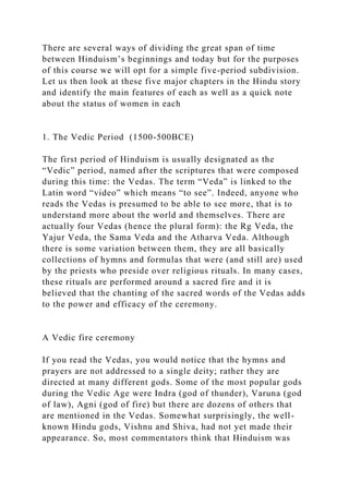 02 Hinduism AINTRODUCTION THE MAIN PERIODS OF HINDUISMB.docx