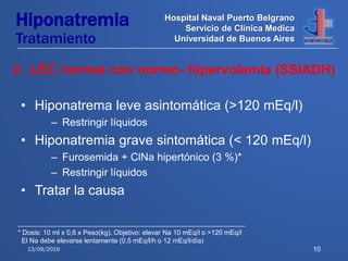 Hiper e hipo natremia | PDF