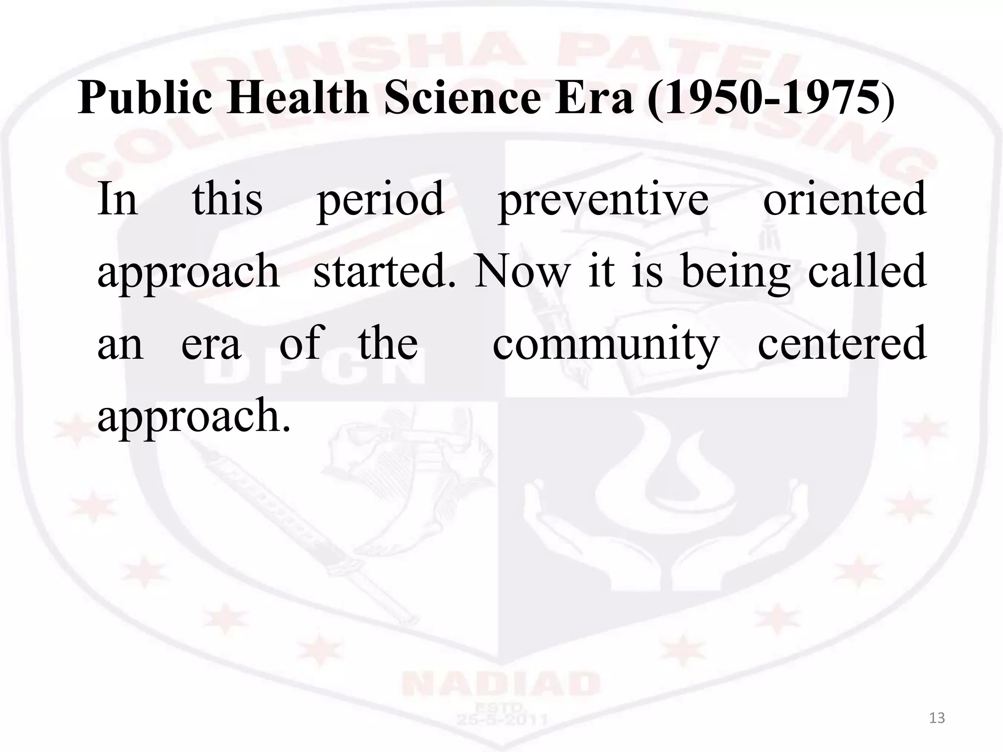 Historical Development of Public health Nursing | PPSX