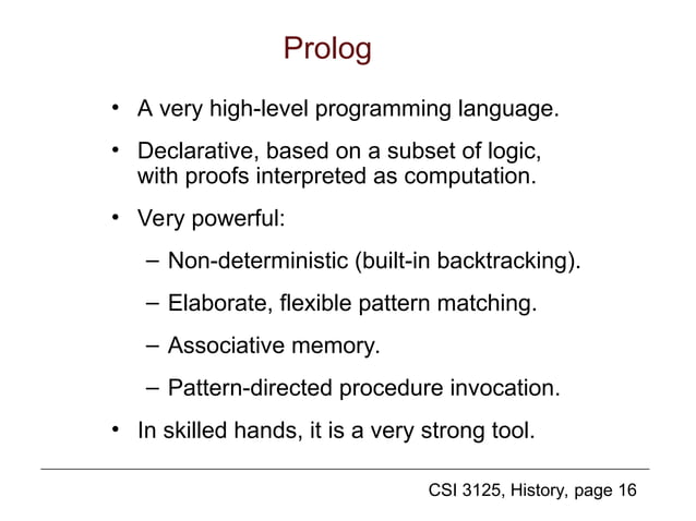 A brief history of programming languages | PPT