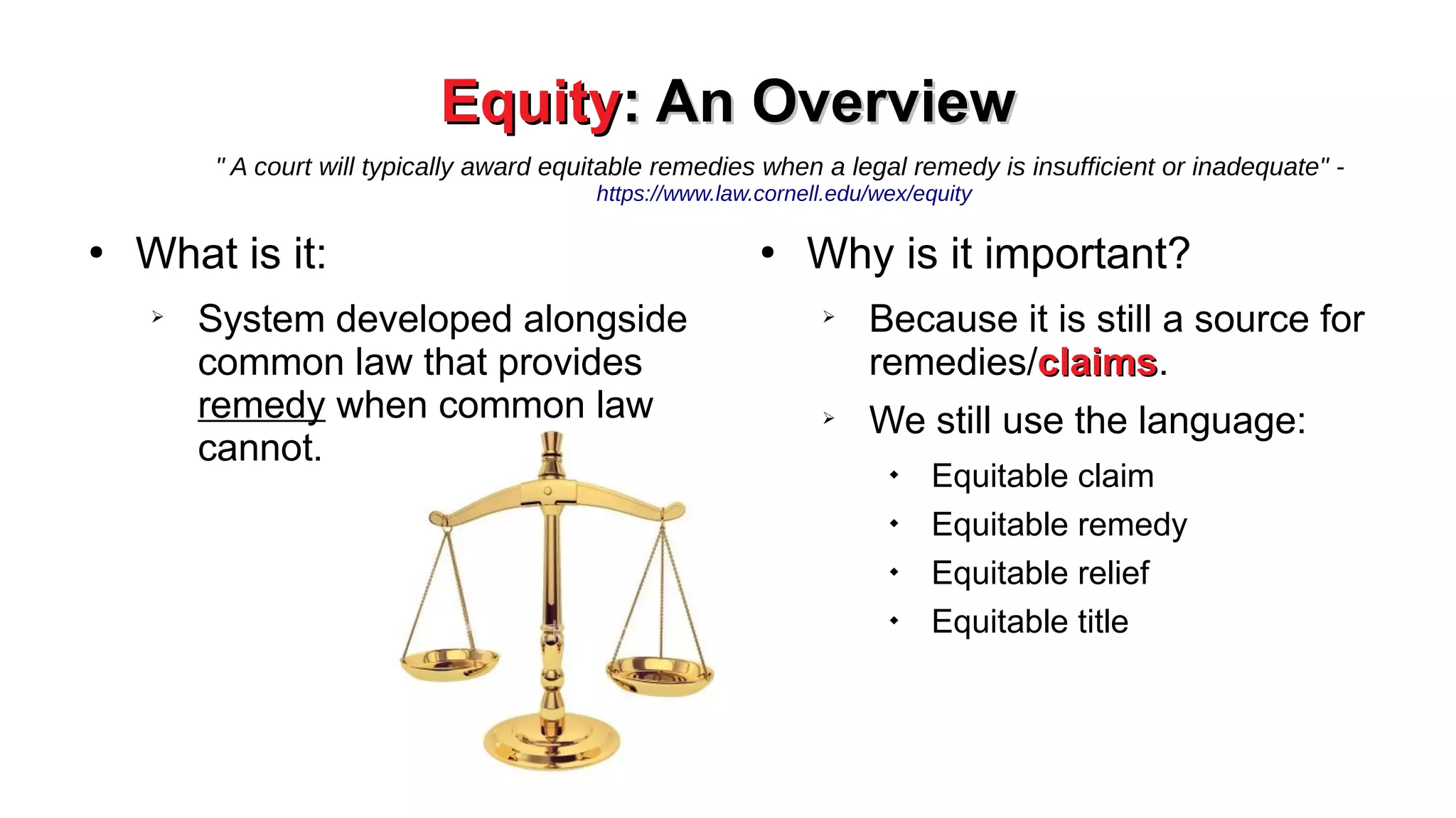 The Development of Common Law & Equity | PDF