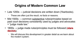 The Development of Common Law & Equity | PDF