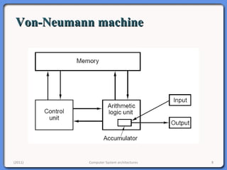 Computer System Architecture Lecture Note 2: History | PPT