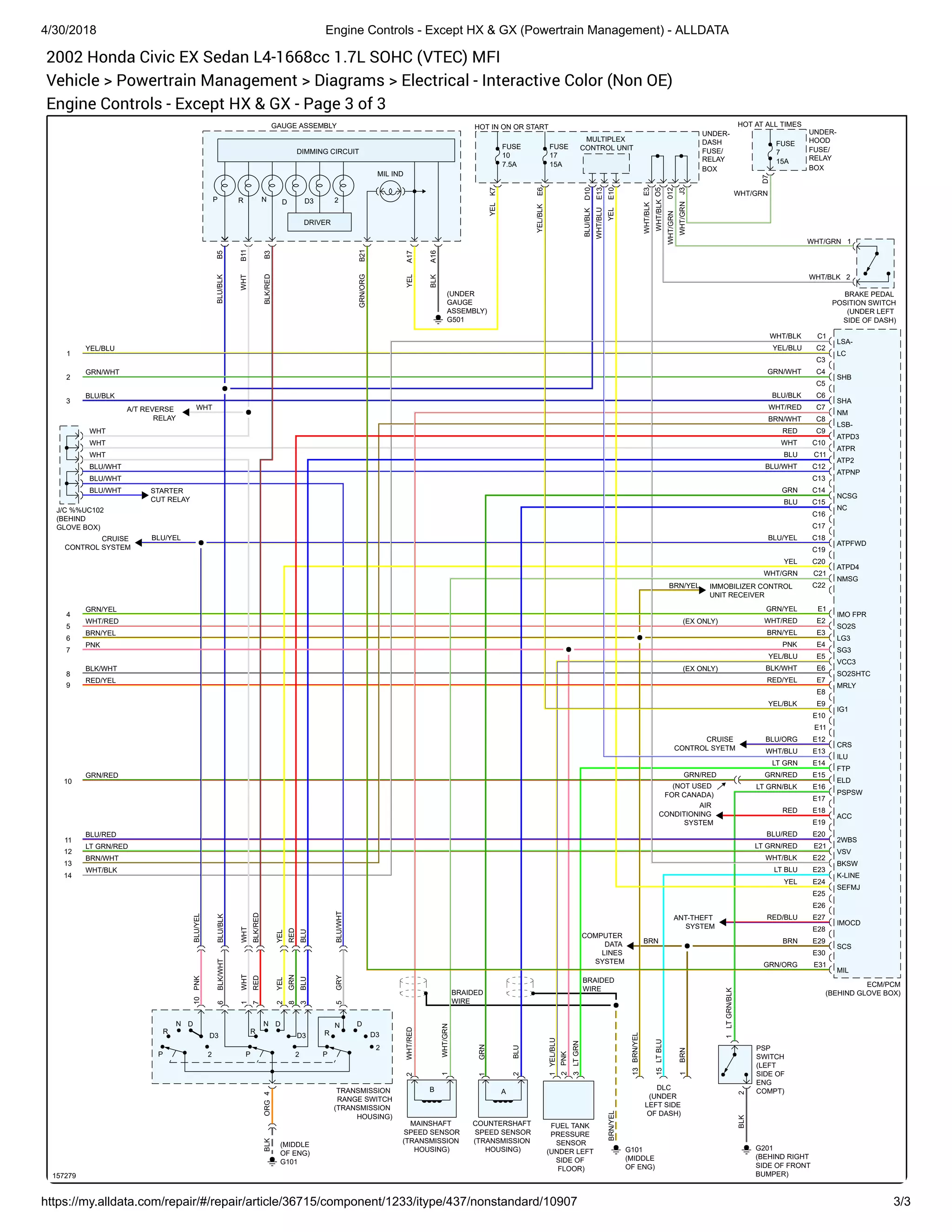 02 honda civic engine wiring diagram | PDF