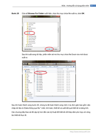Phần mềm RCBc - Tính toán cốt thép dầm | PDF