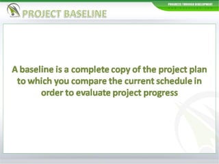 Activity, Baseline & Calendars | PDF
