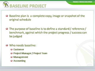 Activity, Baseline & Calendars | PDF