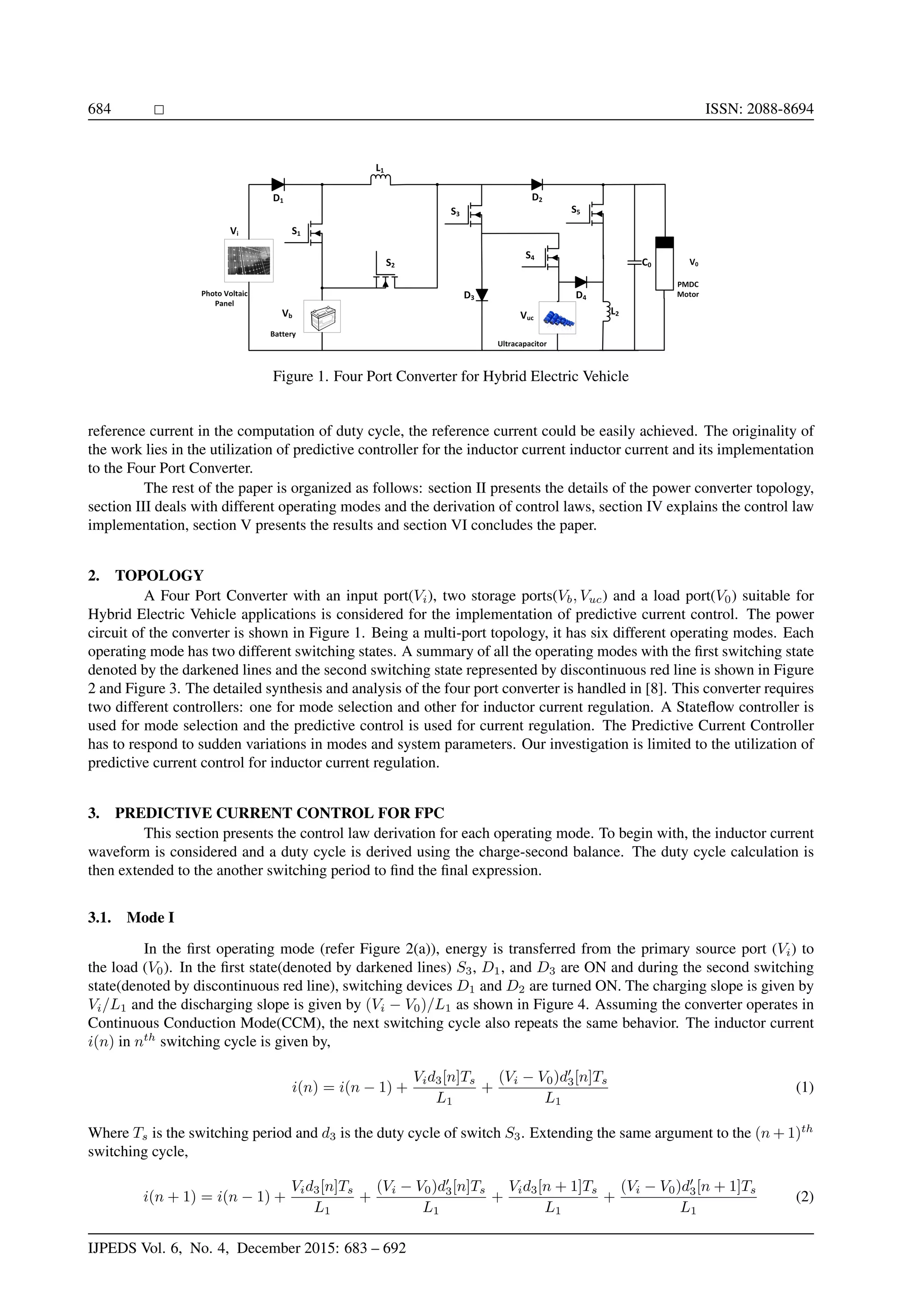 Development of Predictive Current Controller for Multi-Port DC/DC Converter | PDF | Internet of ...