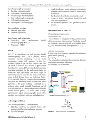 Development and validation of stability indicating RP-HPLC method for the determination of ...