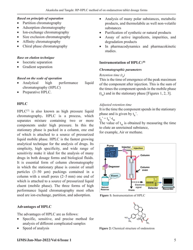 Development and validation of stability indicating RP-HPLC method for the determination of ...