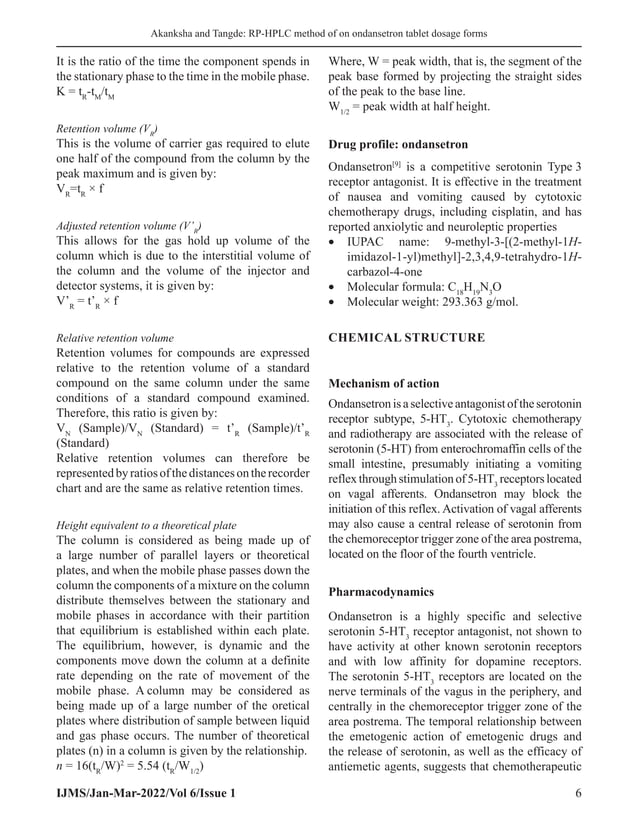 Development and validation of stability indicating RP-HPLC method for the determination of ...