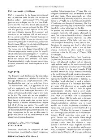 Photoprotection of Skin against Ultraviolet Radiations by Sunscreen | PDF