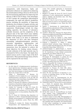 Solid Lipid Nanoparticles: A Strategy to Improve Oral Delivery of the ...