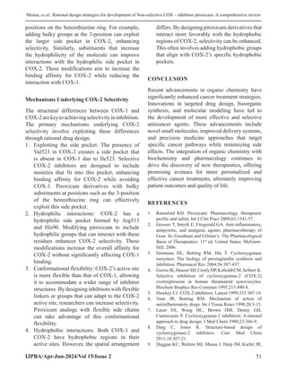 Rational Design Strategies for Development of Non-selective COX ...