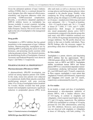 A Comprehensive Review of Teneligliptin on its Pharmacological ...