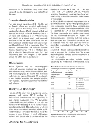 Simultaneous and Rapid Separation and Determination of Vitamins B1, B2 ...