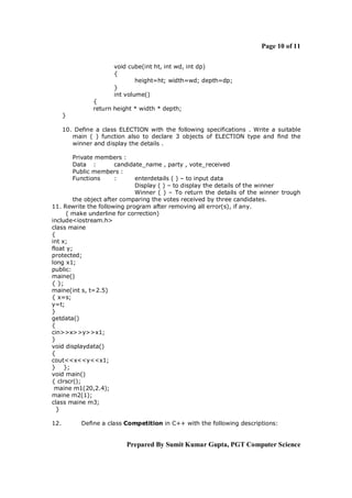 Implementation of oop concept in c++ | PDF