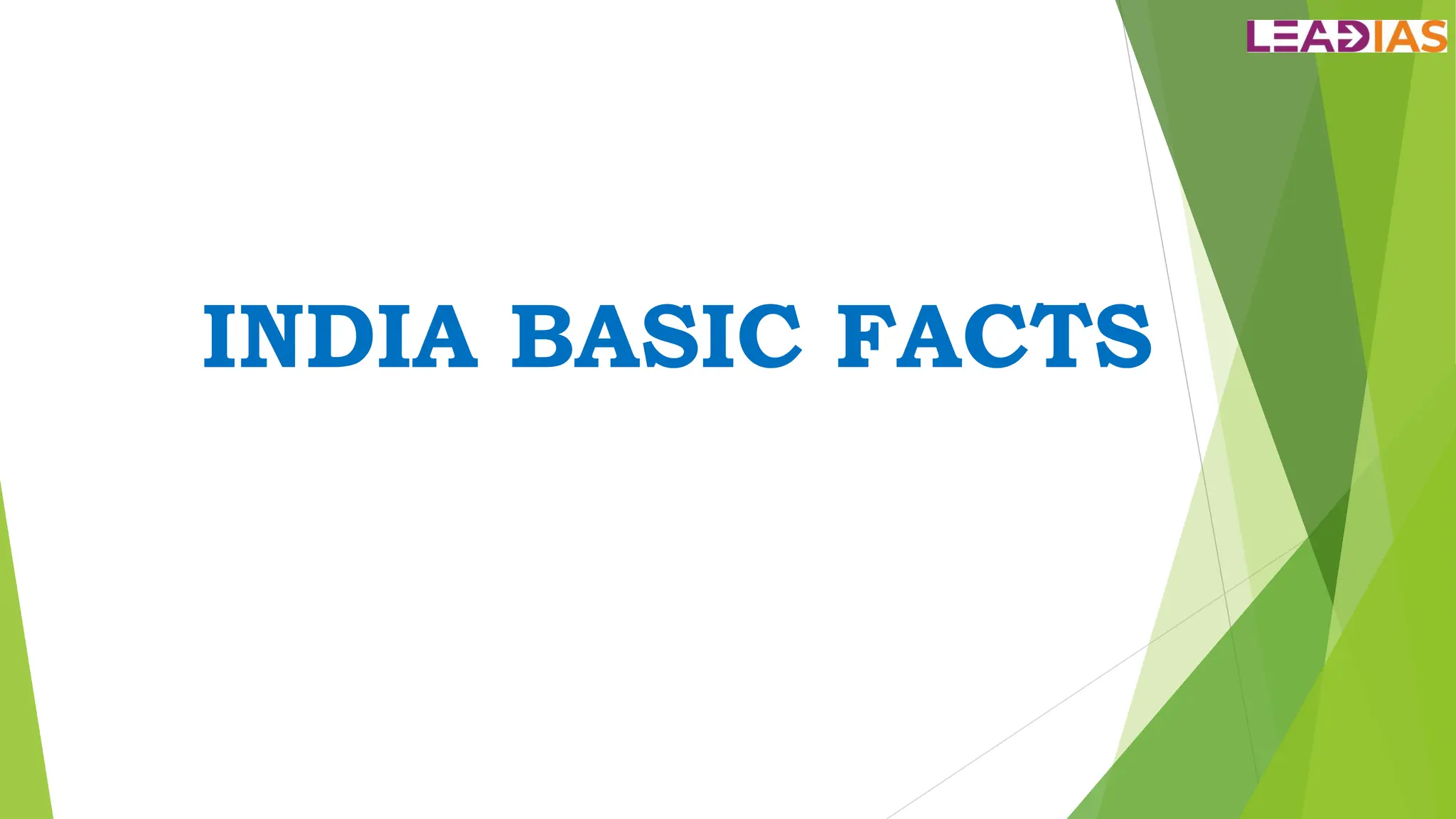 02 INDIA BASIC FACTS - physical Geography of India | PDF