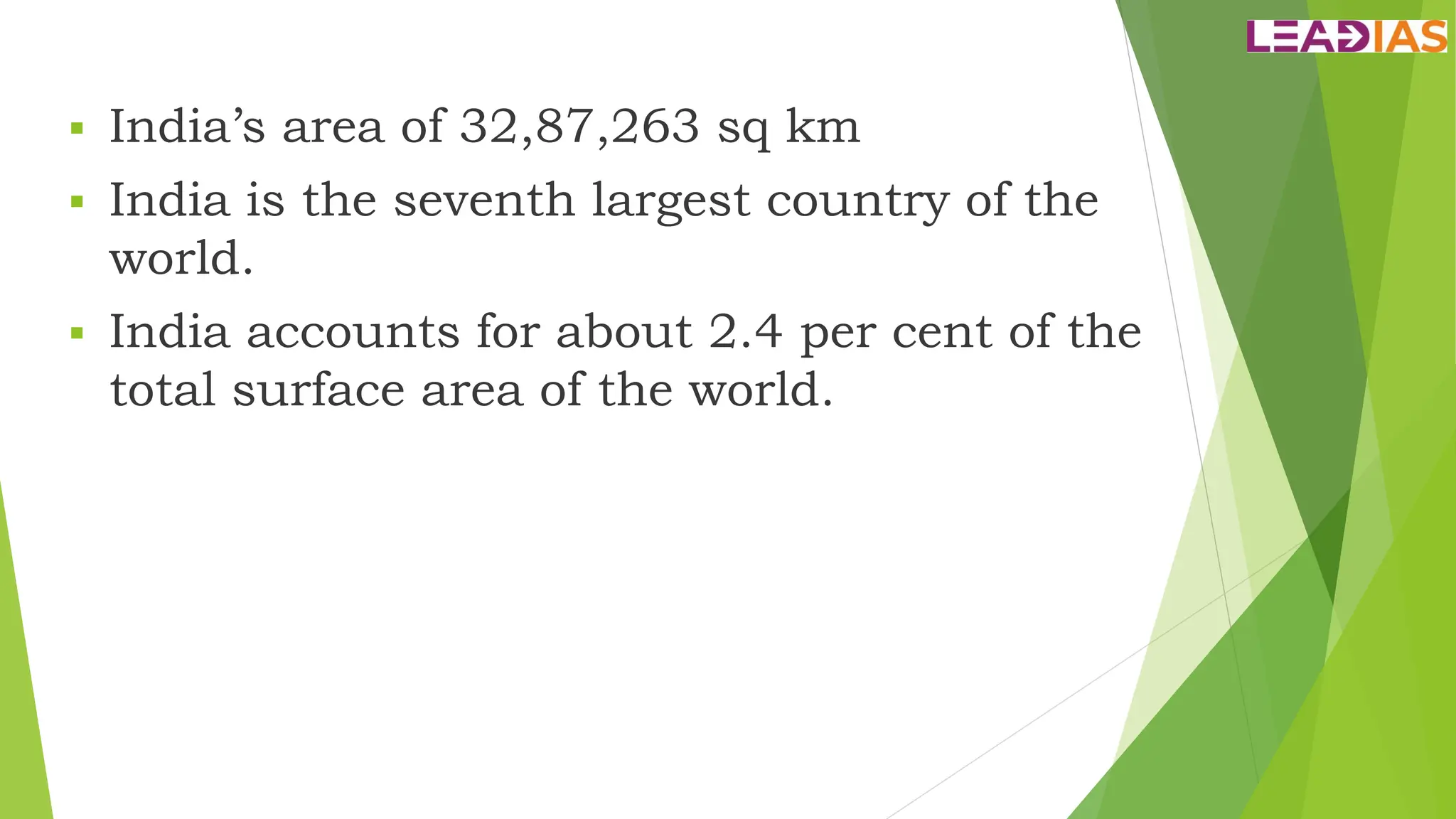 02 INDIA BASIC FACTS - physical Geography of India | PDF