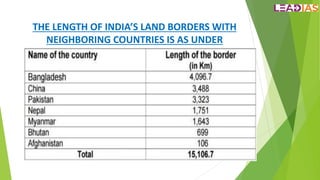 02 INDIA BASIC FACTS - physical Geography of India | PDF