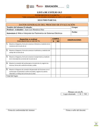 INSTRUMENTO EVALUACIÓN PARA TODO TIPO EC | PDF | Educational Assessment ...