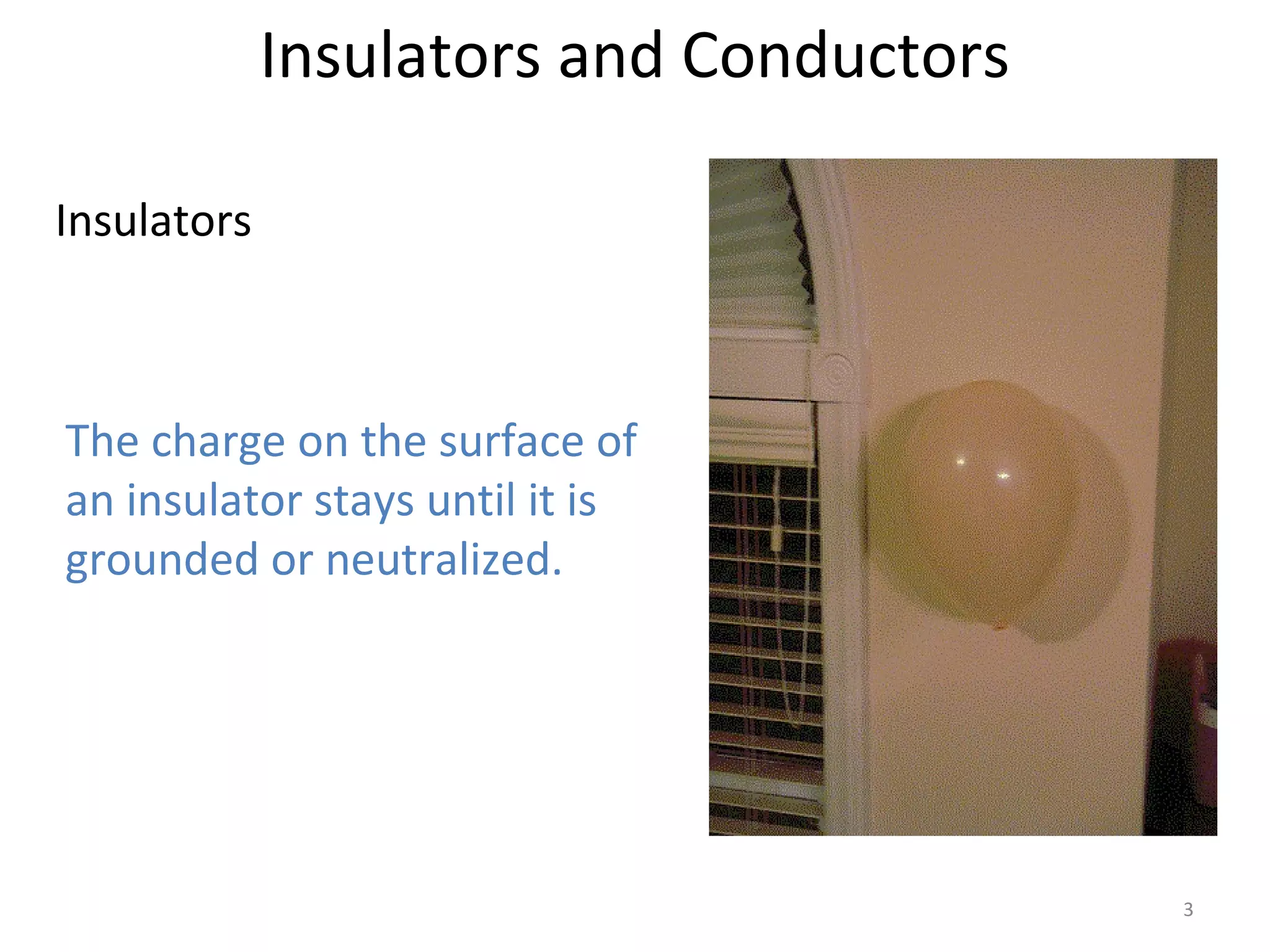 02 insulators and conductors | PPT | Physics | Science