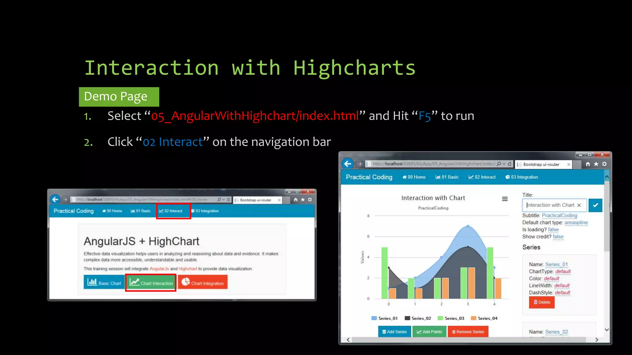 02 integrate highchart | PPT