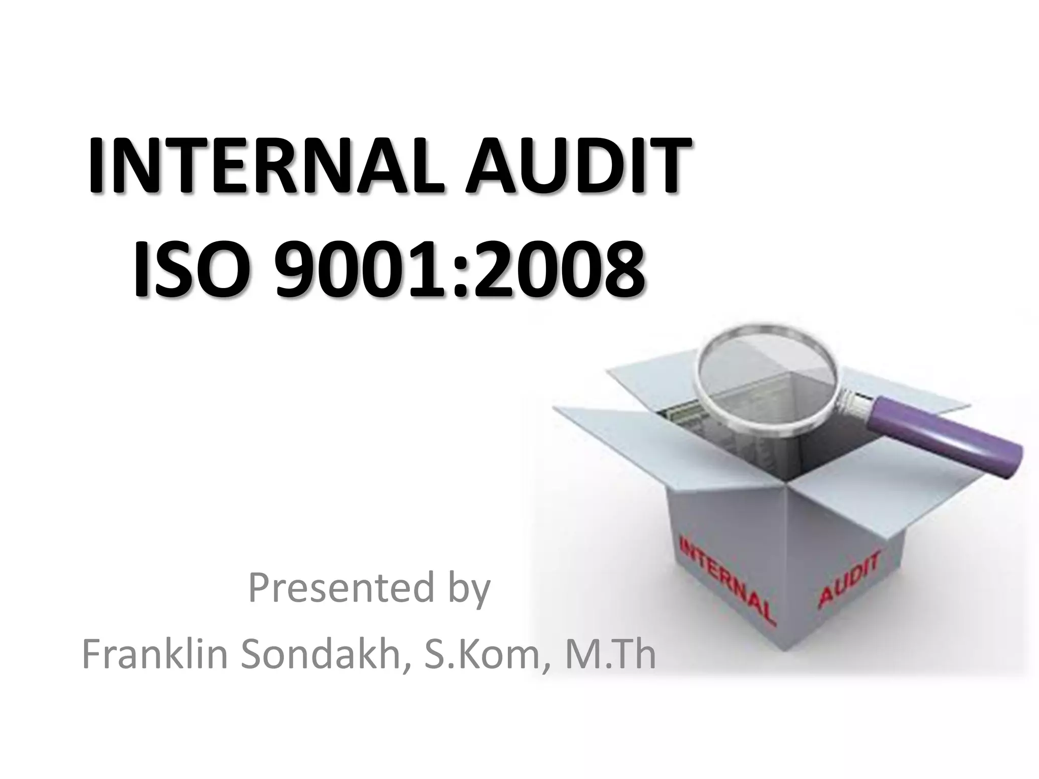 02 Internal Quality Audit Training | PDF