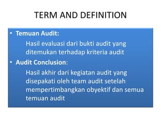 02 Internal Quality Audit Training | PDF