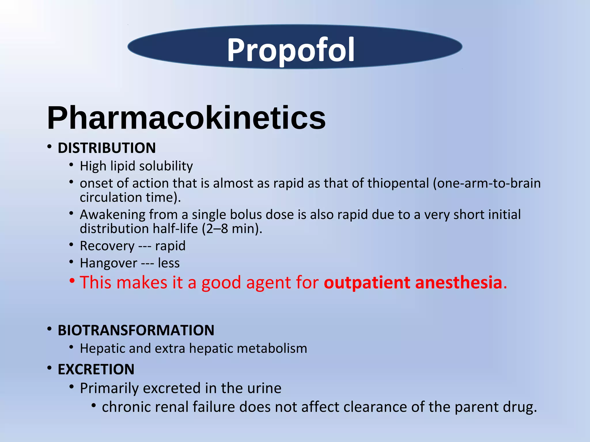 Intravenous induction agents | PPT