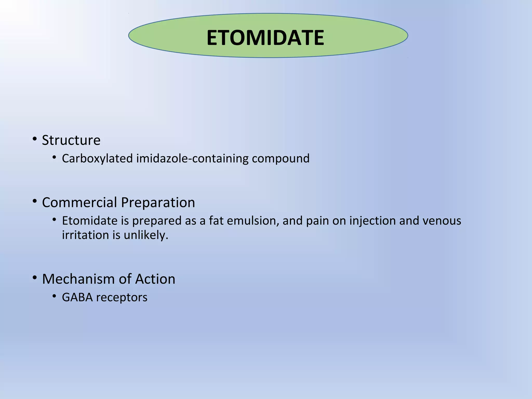 Intravenous induction agents | PPT
