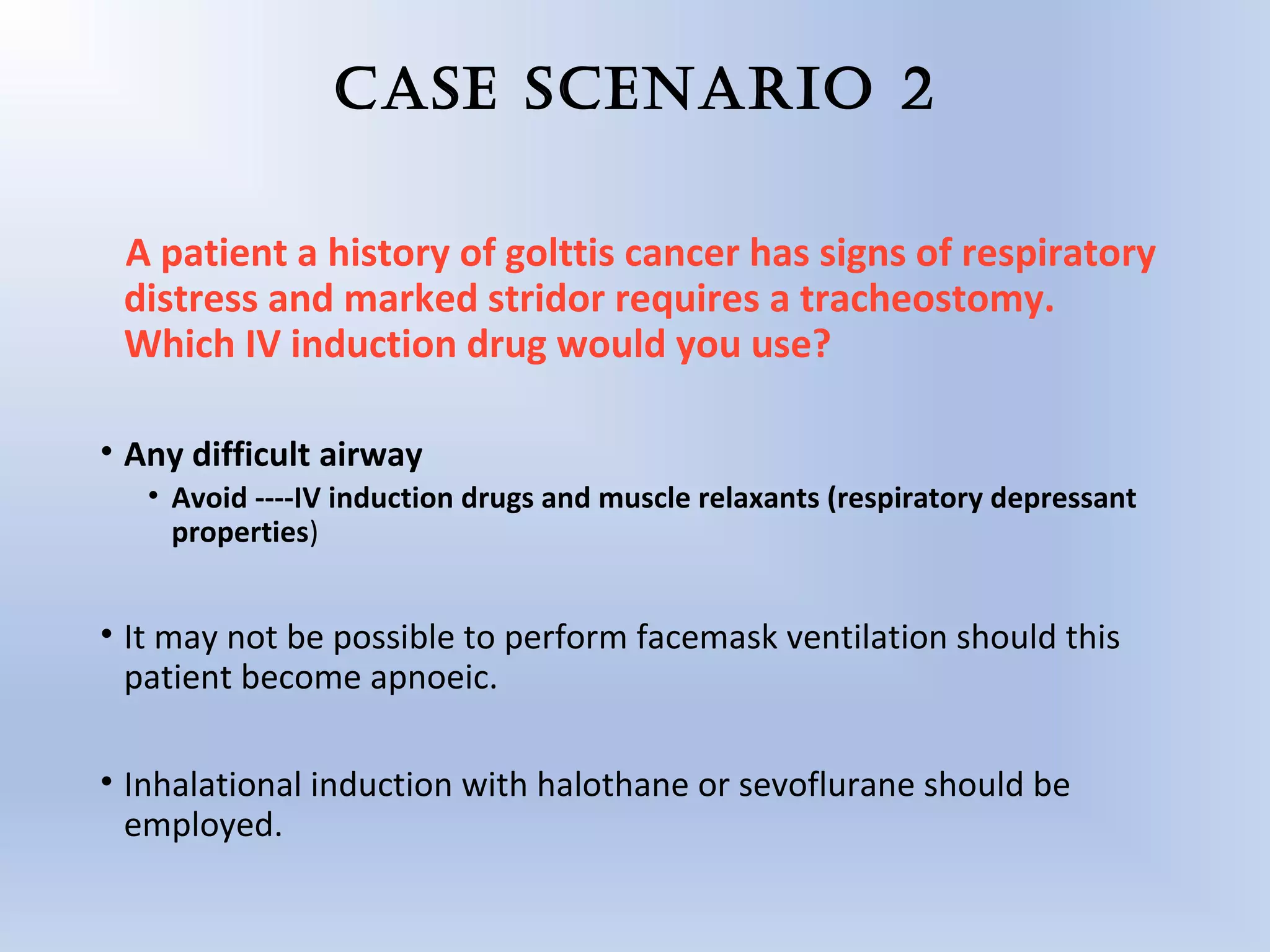 Intravenous induction agents | PPT