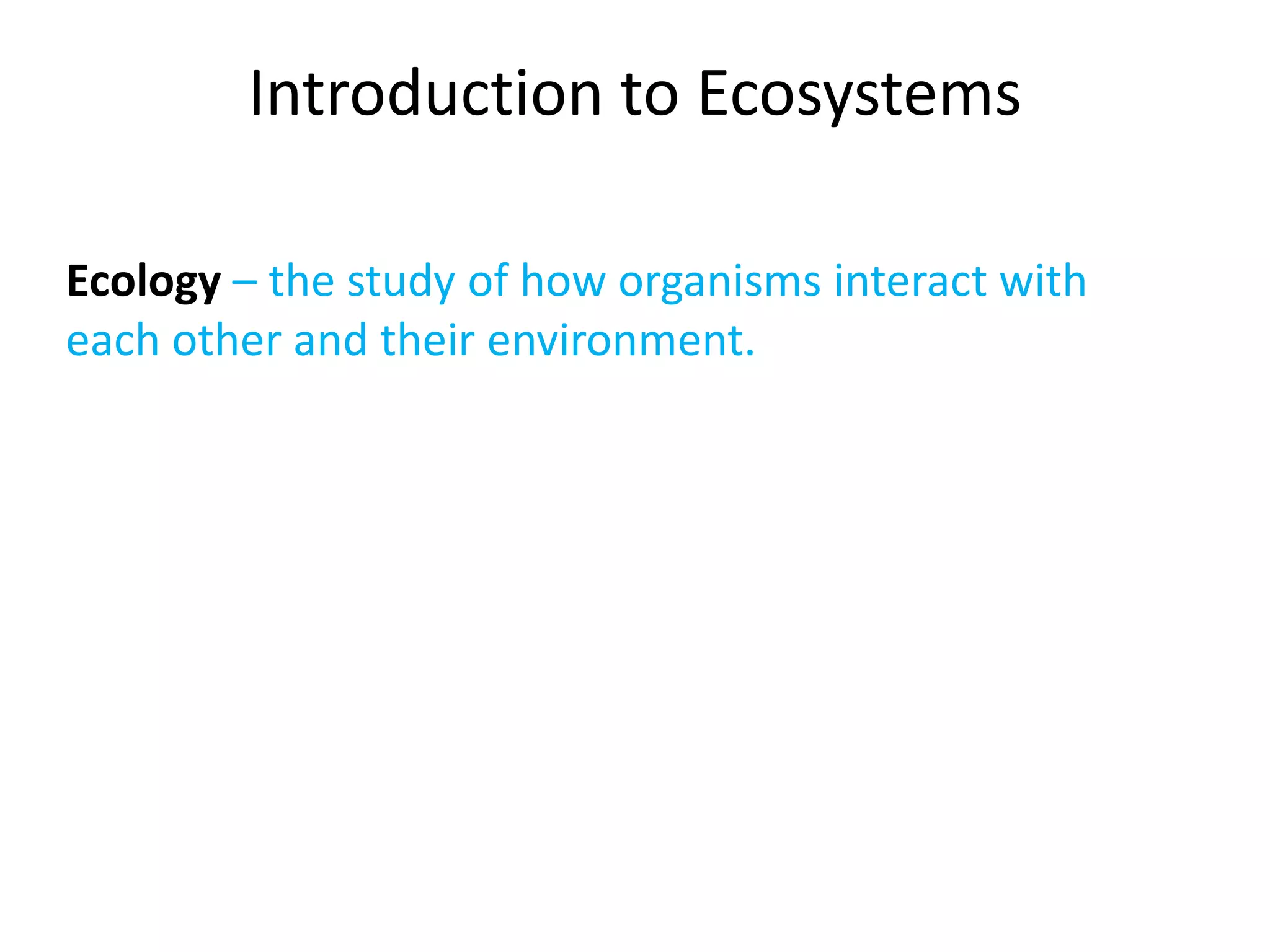 02 introduction to ecosystems | PPTX