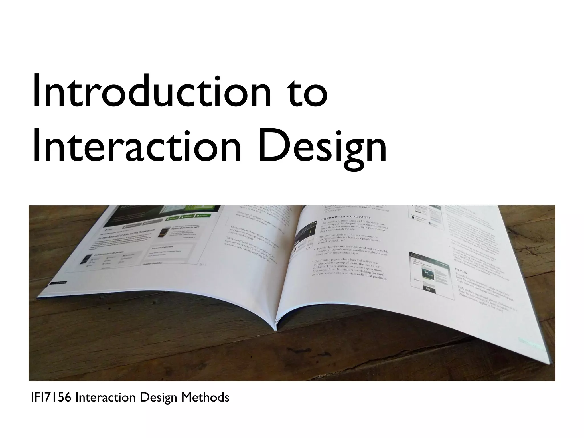 Introduction to Interaction Design | PDF